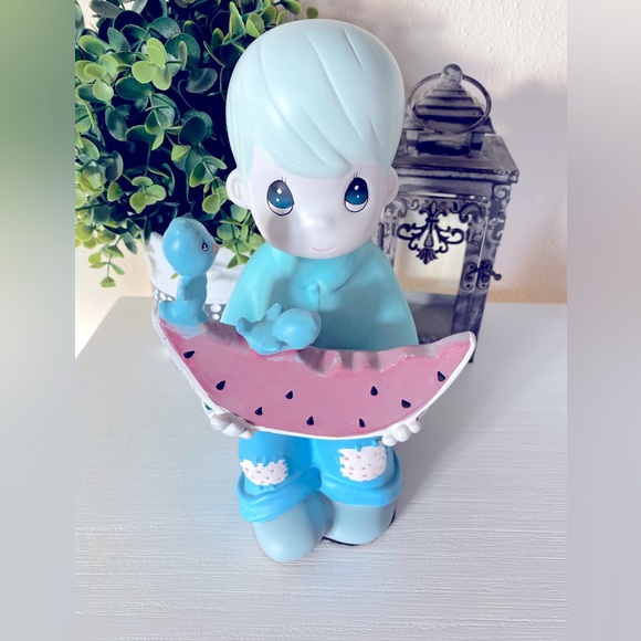 Precious Moments | Other | Vintage Precious Moments Boy Eating ...